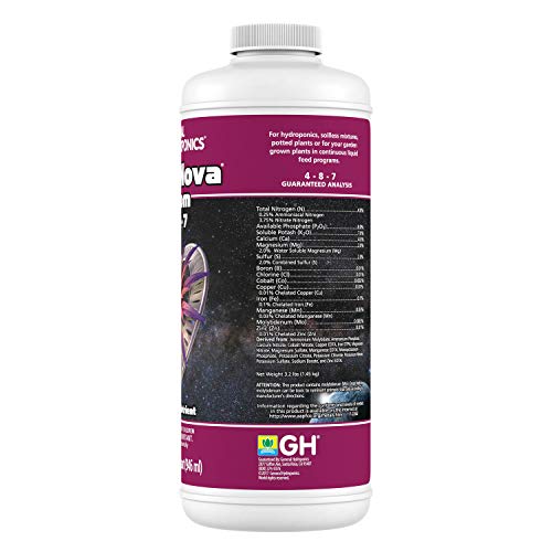 General Hydroponics FloraNova Bloom, One-Part Nutrient, 1 Quart