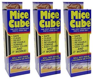 mice cube 3-pk humane mouse trap - the only mousetrap you'll ever use