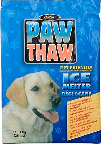 Pestell 683051 Paw Thaw Ice Melt for Pets, 25-Pound Bag