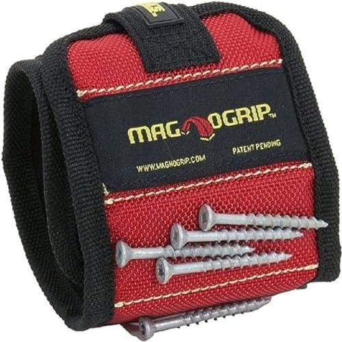 MagnoGrip Magnetic Wristband for Holding Screws, Nails, Drill Bits - Cool Gifts for Men - Super Strong Magnets - Great DIY Gifts for Christmas, Dad, Husband, Handyman, Handy Woman, Craft Enthusiasts