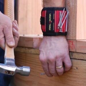 MagnoGrip Magnetic Wristband for Holding Screws, Nails, Drill Bits - Cool Gifts for Men - Super Strong Magnets - Great DIY Gifts for Christmas, Dad, Husband, Handyman, Handy Woman, Craft Enthusiasts