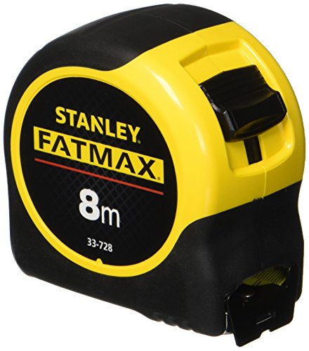 STANLEY FATMAX Tape Measure Blade Armor 8 M Metric Shock Resistant with Mylar Coating and Cushion Grip 0-33-728