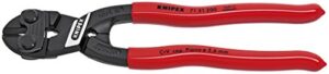 knipex - 71 31 200 tools - cobolt compact bolt cutter with notched blade (7131200), 8-inch