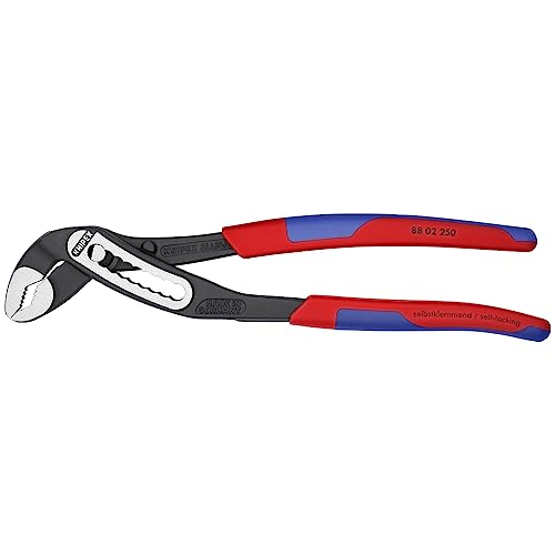 KNIPEX Tools - Alligator Water Pump Pliers, Multi-Component (8802250), 10 inches