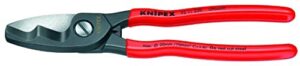 knipex tools - cable shears, twin cutting edge (9511200), 8 inches