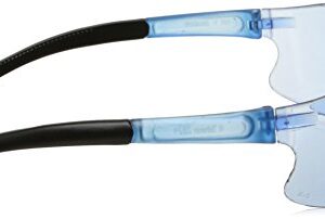 Radians Light Blue Safety Glasses, Scratch-Resistant, Wraparound