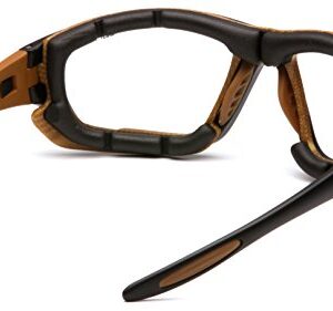 Carhartt Carthage Safety Eyewear with Vented Foam Carriage, Clear Anti-fog Lens