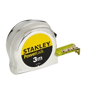 Stanley 0-33-522 Powerlock Tape, 3m Metric Only