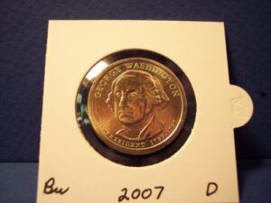 2007 george washington presidential $1 coin - first president, 1789-1797