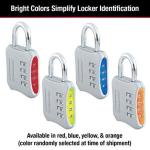 Master Lock Resettable Combination Locker Lock, Lock for Gym and School Lockers, Colors May Vary