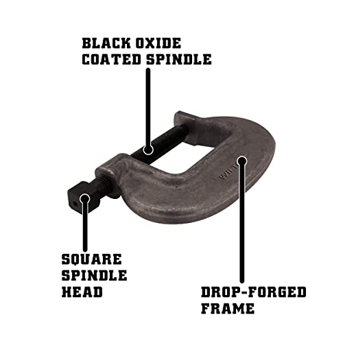 Wilton 6 F.C. Brute Force C-Clamp, 6-7/16" Jaw Opening, 3-1/2" Throat (14572)