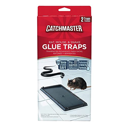 na Catchmaster 402 Baited Rat, Mouse and Snake Glue Traps Professional St, Natural