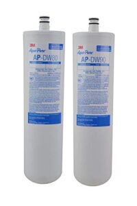 3m aqua-pure under sink replacement water filter ap-dw80/90, for aqua-pure ap-dws1000, reduces particulate, chlorine taste and odor, lead, cysts, vocs, mtbe