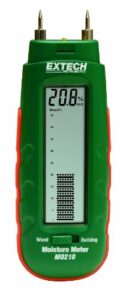 extech mo210 pocket size moisture meter with 2-in-1 digital lcd readout and analog bargraph