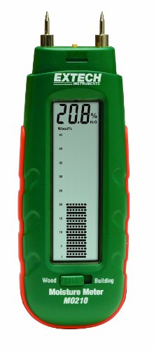 Extech MO210 Pocket Size Moisture Meter with 2-in-1 Digital LCD Readout and Analog Bargraph