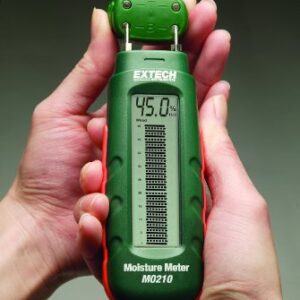 Extech MO210 Pocket Size Moisture Meter with 2-in-1 Digital LCD Readout and Analog Bargraph