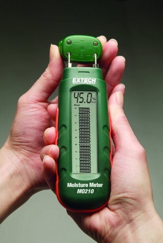 Extech MO210 Pocket Size Moisture Meter with 2-in-1 Digital LCD Readout and Analog Bargraph