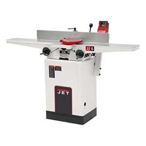 jet jj-6hhdx, 6-inch long bed jointer, helical head, 1ph 115/230v (708466dxk)