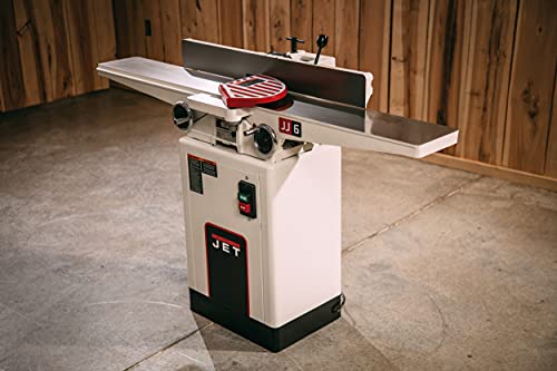 JET JJ-6HHDX, 6-Inch Long Bed Jointer, Helical Head, 1Ph 115/230V (708466DXK)