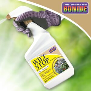 Bonide Wilt Stop, 40 oz Ready-to-Use Spray Anti-Transpirant Plant Protector, Long Lasting Effects, Extend the Life of Plants