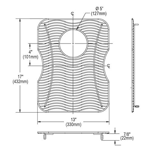 Elkay LKWOBG1418SS Stainless Steel Bottom Grid