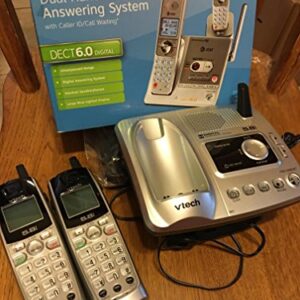 AT&T SL82218 DECT 6.0 Digital Dual Handset Answering System - Titanium and Carbonite