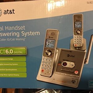 AT&T SL82218 DECT 6.0 Digital Dual Handset Answering System - Titanium and Carbonite