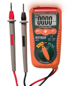 extech dm220 cat iv mini pocket multimeter with non-contact voltage detector