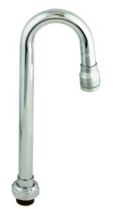 ts brass 132x swivel gooseneck spout, chrome