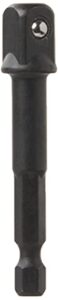 dewalt socket adapter, hex shank, impact ready, 1/4-inch to 3/8-inch (dw2542ir)