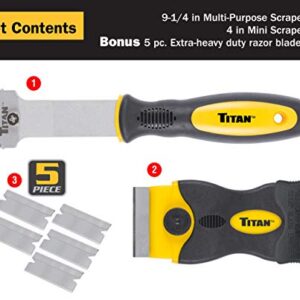 Titan 17002 2-Piece Multi-Purpose and Mini Razor Scraper Set