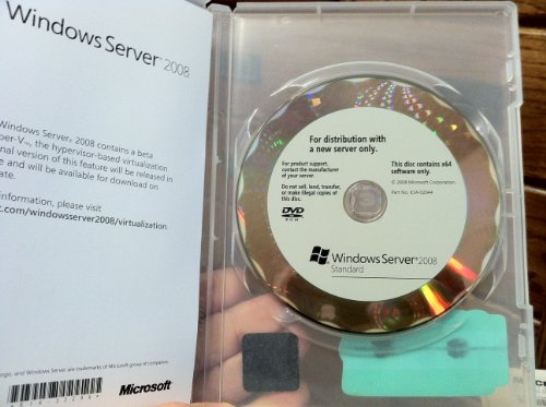 Microsoft Windows Server Standard 2008 32-bit/x64 for System Builders Old Version