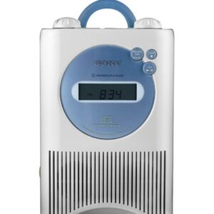 Sony ICF-CD73W AM/FM/Weather Shower CD Clock Radio - White (Discontinued by Manufacturer)