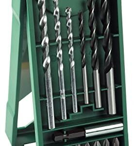 Bosch Home and Garden 2607019579 15pc Mixed Mini X-Line Drill/Driving Set, Silver/Black