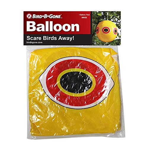 Bird B Gone MMSEB Balloon Bird Repellant, 20" D, Bright Yellow