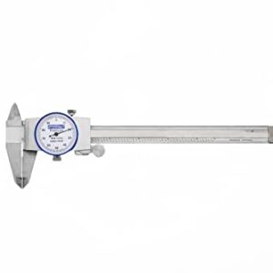 Fowler 52-008-706-0, Premium Dial Caliper With 0-6" Measuring Range (White)