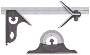 fowler 52-370-012-0, 4 piece combination square set with 12" blade