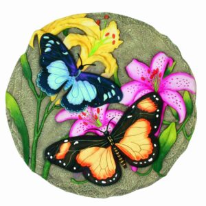 Spoontiques - Garden Décor - Butterfly Stepping Stone - Decorative Stone for Garden