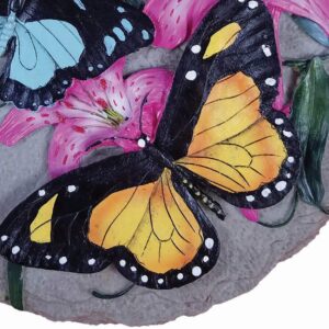 Spoontiques - Garden Décor - Butterfly Stepping Stone - Decorative Stone for Garden