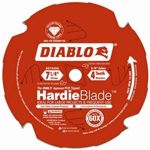 freud d0704dh diablo 7-1/4"x4t pcd tip tcg hardie fiber cement saw bld,5/8 arbor