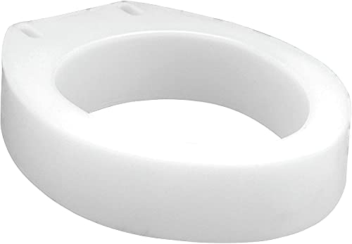 Carex Toilet Seat Riser, Elongated Raised Toilet Seat Adds 3.5 inches to Toilet Height, for Assistance Bending or Sitting, 300 Pound Weight Capacity Toilet Riser