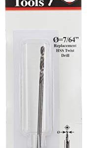 Snappy Tools Replacement HSS Drill for 7/64 Inch Self-Centering Hinge Bit #49107