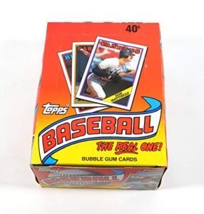 1988 topps baseball box (36 packs) possible bonds glavine