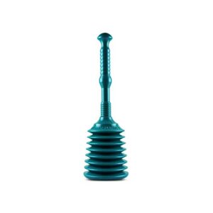 master plunger mp200 sink & drain plunger for kitchen sinks, bathroom sinks, showers, bathtubs, and waste pipes. strong heavy duty design with large bellows commercial & residential use, teal