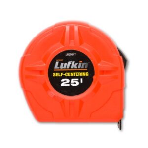 Lufkin L625SCTMP 1-Inch by 25-Feet Hi-Viz Self Centering Orange Power Return Tape