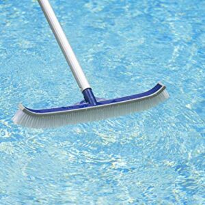 Poolmaster 20160 Heavy-Duty Vinyl Liner Swimming Brush with Rubber Bumper for Above or In Ground Pools, 18-Inches, Multi