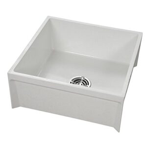 american standard msb2424100 fiat showers molded stone mop basin, white