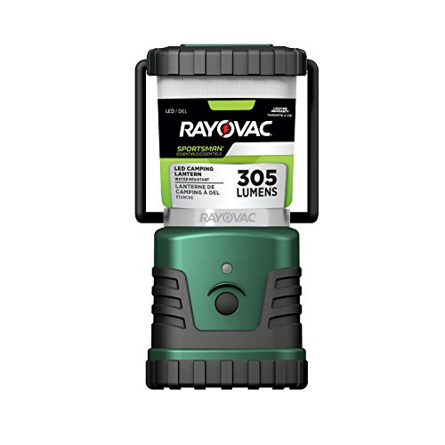 Rayovac Sportsman 3D LED Camping Lantern, 305 High Lumens, Water Resistant, Battery Powered 70 Hour Run Time, Lanterns for Camping