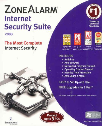 Zonealarm Internet Security Suite 3U Retail Box [Old Version]