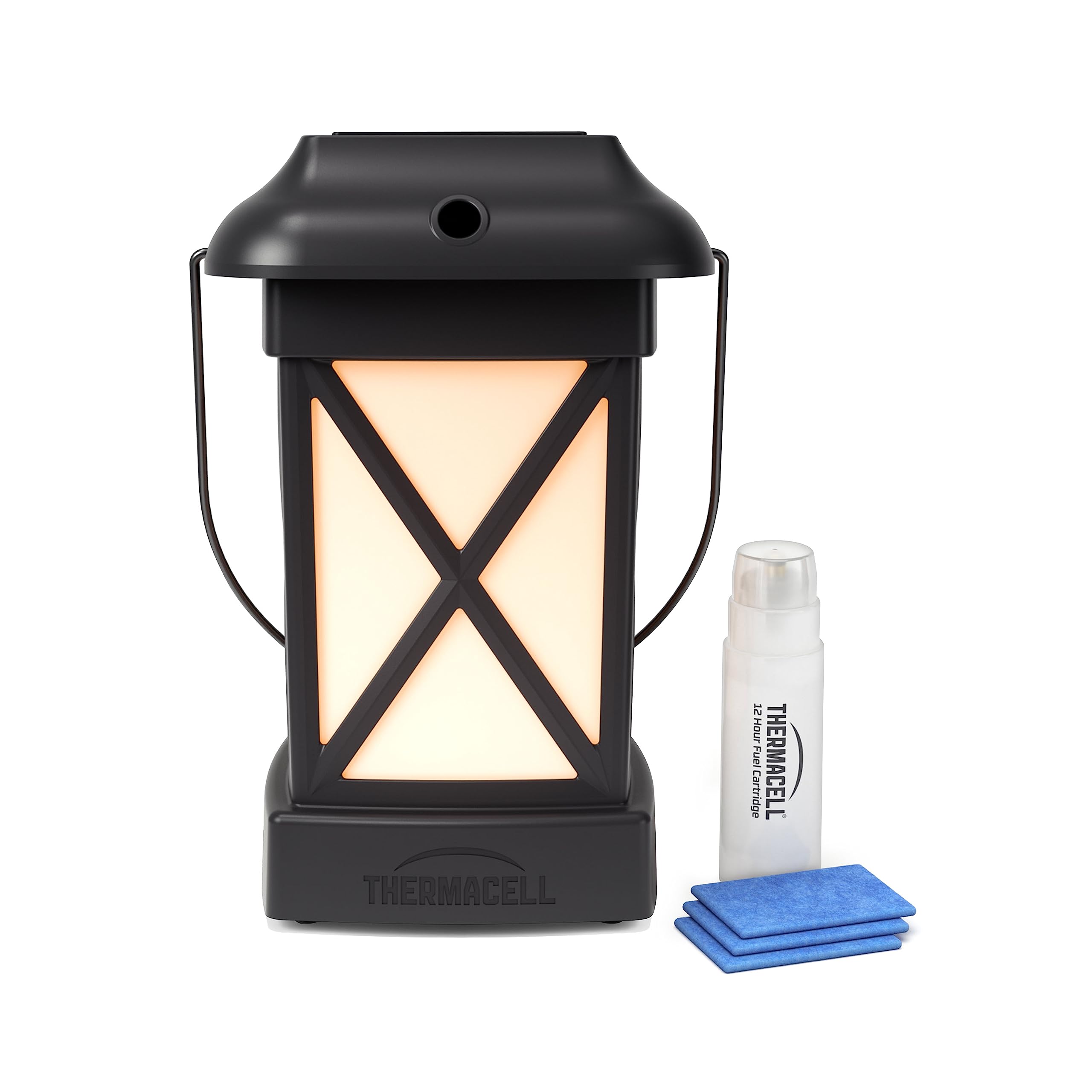 Thermacell Mosquito Repellent Lantern; No Spray Mosquito Repellent For Patios; Includes 12-Hours of Protection; DEET-Free, Scent-Free, No Flame Citronella Candle Alternative